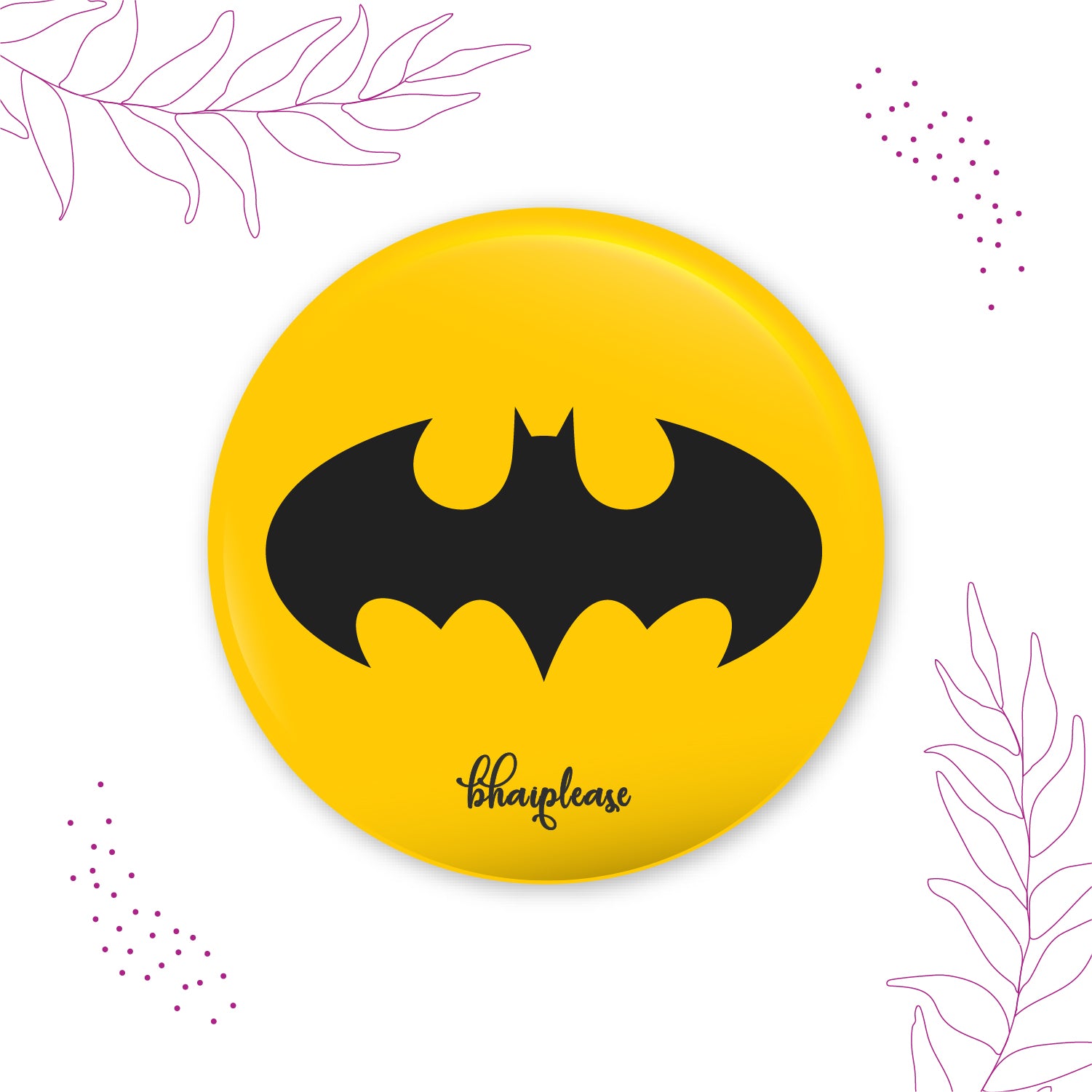 Batman Pin Badge – Bhai Please India
