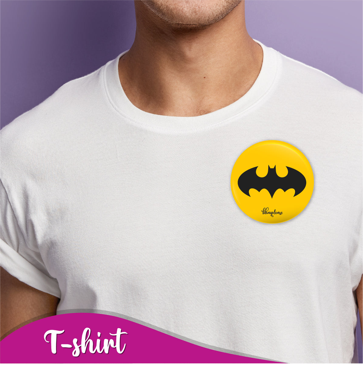 Batman Pin Badge – Bhai Please India