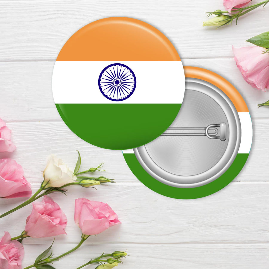 India Flag Pin Badge – Bhai Please India