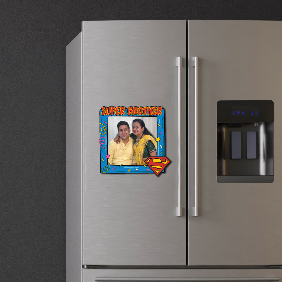 Super Brother Personalized Fridge Magnet – Bhai Please India